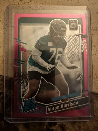 2023 Donruss Football Anton Harrison Optic Pink Rated Rookie #347 ...