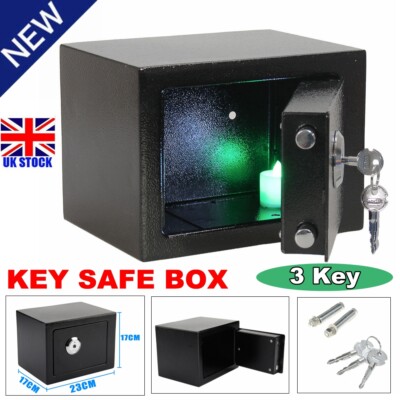 SMALL FIREPROOF DIGITAL SAFE SECURITY HOME OFFICE MONEY CASH SAFETY BOX ...
