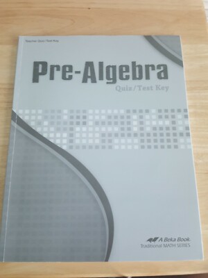 Abeka Pre-Algebra Teacher Quiz/Test | eBay