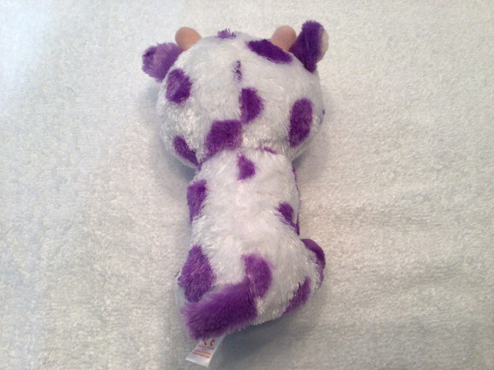Ty Beanie Boos Ethel the Purple and White Cow NWT | eBay