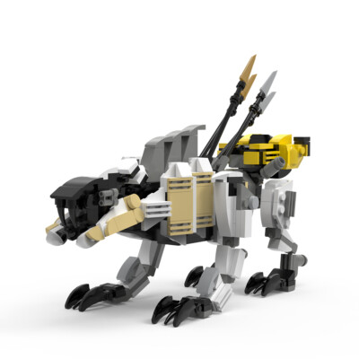 Sawtooth Machine Game Monster Model from Adventure Game 464 Pieces MOC ...