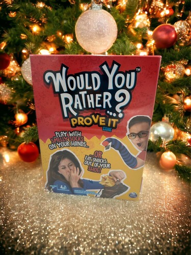 New Spin Master Would You Rather? Prove It card Game Sealed Box Gift ...