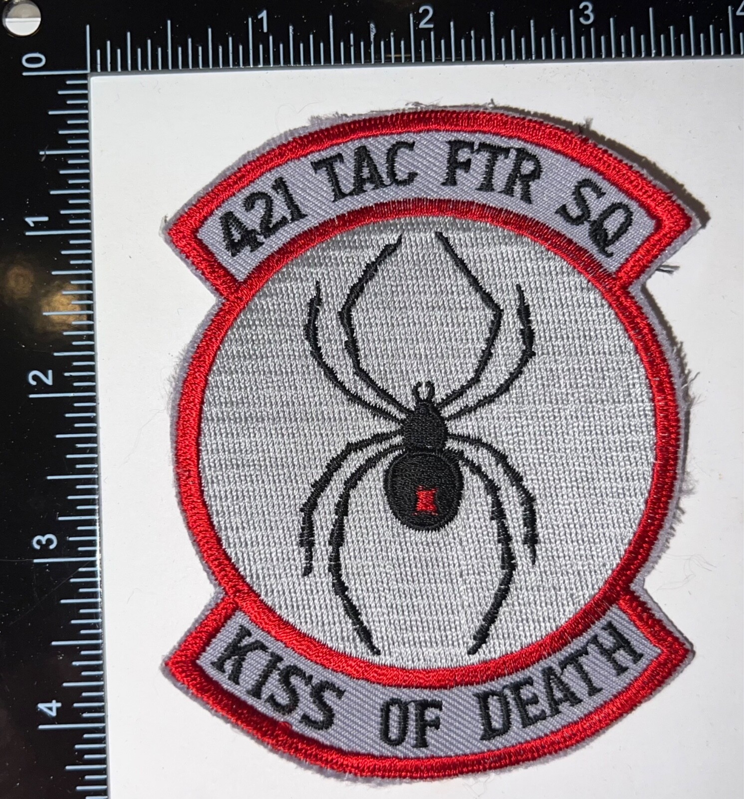 USAF US Air Force 421st Tactical Fighter Squadron Patch – สถานีตำรวจภูธรทุ่งหลวง