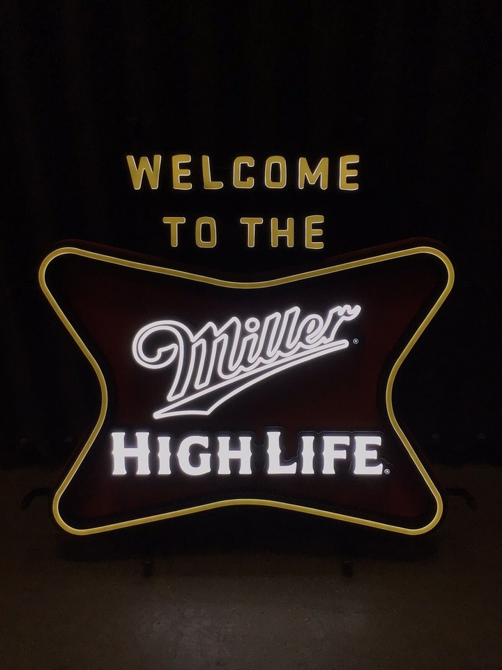 Miller High Life LED Sign Beer Display | eBay