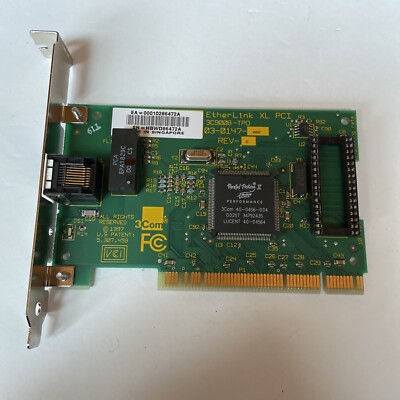 3Com Etherlink XL PCI 3C900B-TPO 10Mb LAN Network Ethernet Adapter ...