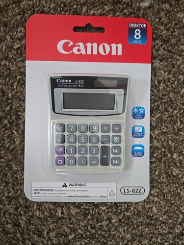 Canon LS-82Z Desktop Calculator Solar & Battery Powered 8 Digit New ...