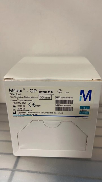 Millipore SLGP033RS Millex GP 33mm Syringe Filter 0.22um for sale ...