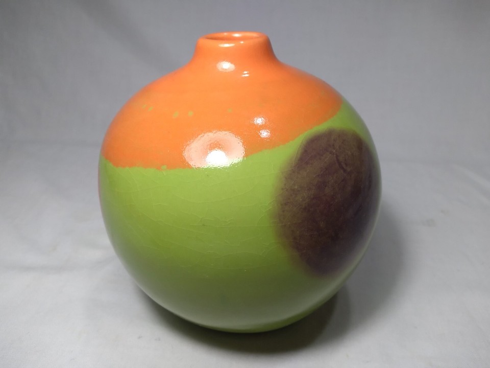 Crate & Barrel Vases Roly Poly Ceramic Zoey Vase Multicolor 5.5”T 5”W ...