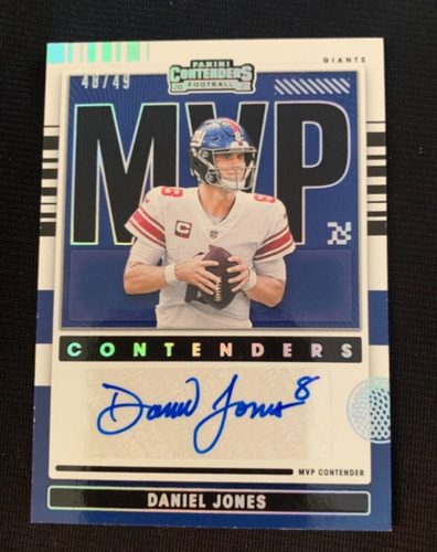 2021 contenders football DANIEL JONES AUTOGRAPH 48/49 SHORT PRINT! NY ...