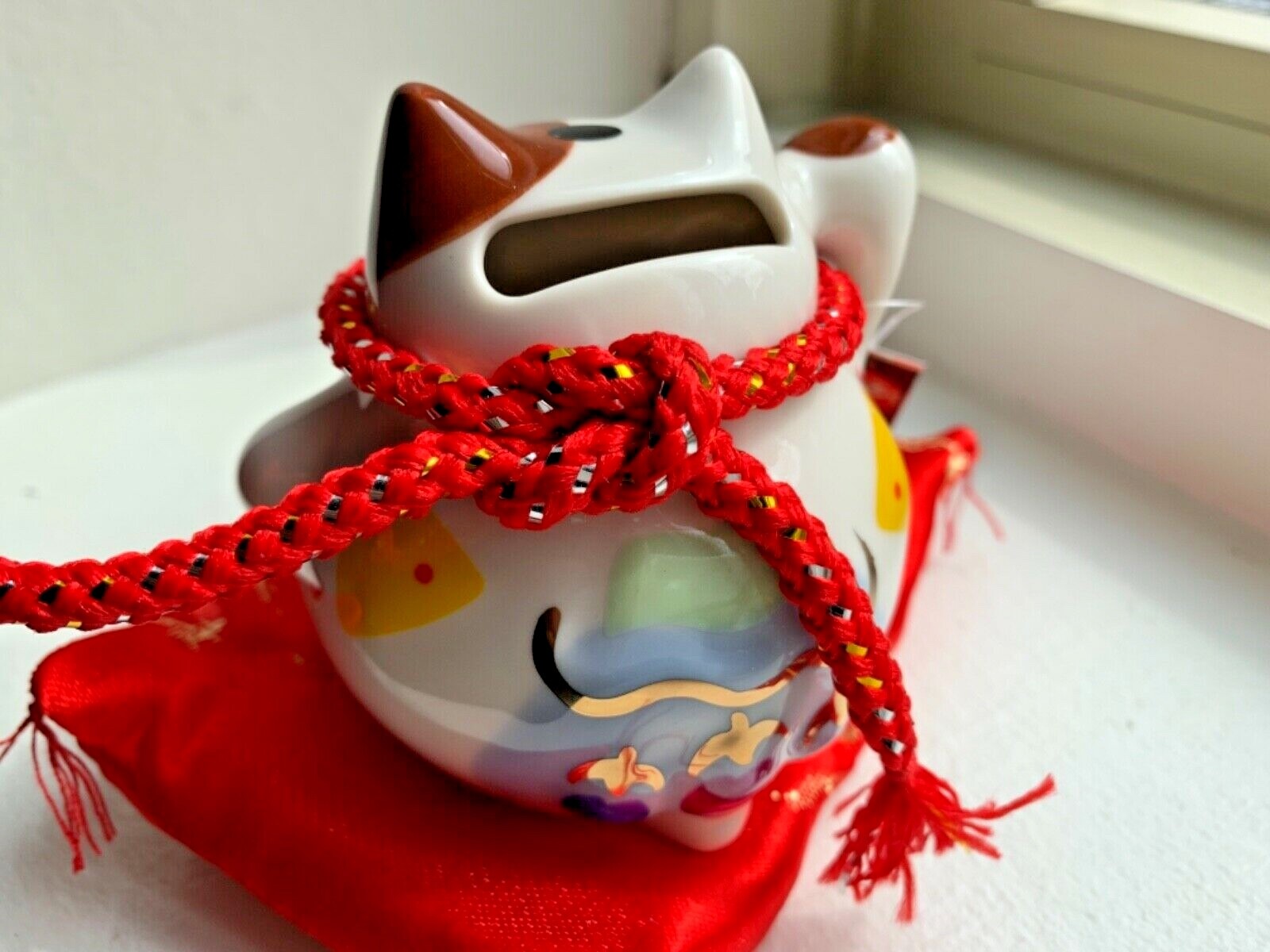 japanese fat fortune cat piggy coin bank lucky cat sitting happy life ...