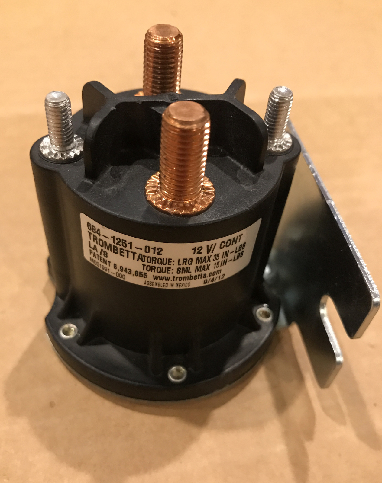 Genuine Trombetta 12v Continuous Solenoid 684-1251-012 Relay Switch ...