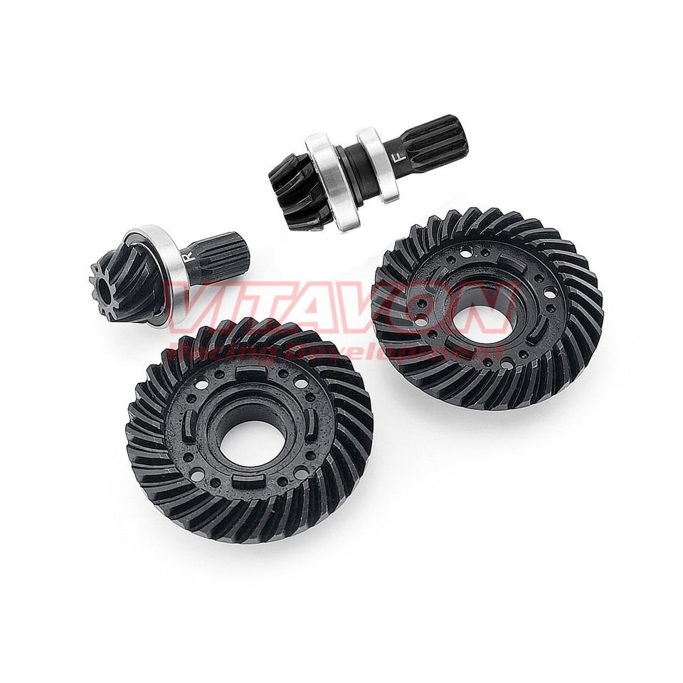 Vitavon 1.65Mod V3 Spiral Cut F&R Diff Ring Pinion Gear Set 10/32T For ...