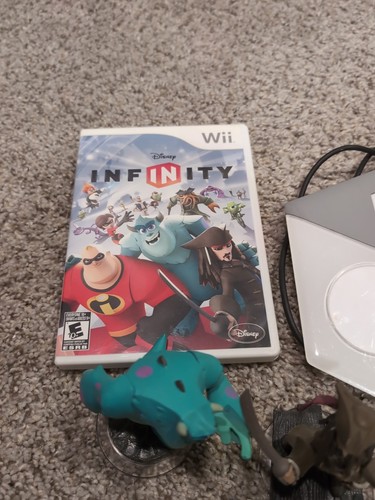 Disney Infinity Wii Game & Figures Lot Monsters Inc , Jack Sparrow ...