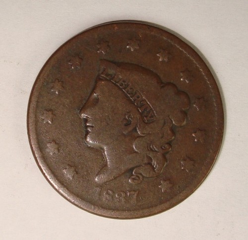 1837 Coronet Head Copper Large Cent VG | eBay