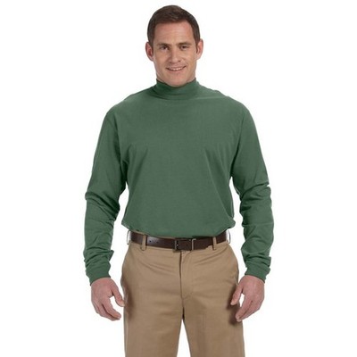D420 Devon & Jones Sueded Cotton Jersey Mock Turtleneck Dill XS | eBay