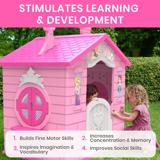 Disney Princess Plastic Indoor, Outdoor Playhouse with Easy Assembly | eBay