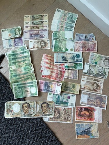 47 Notes Lot of old Foreign Banknotes, Paper Money, Currency Various ...