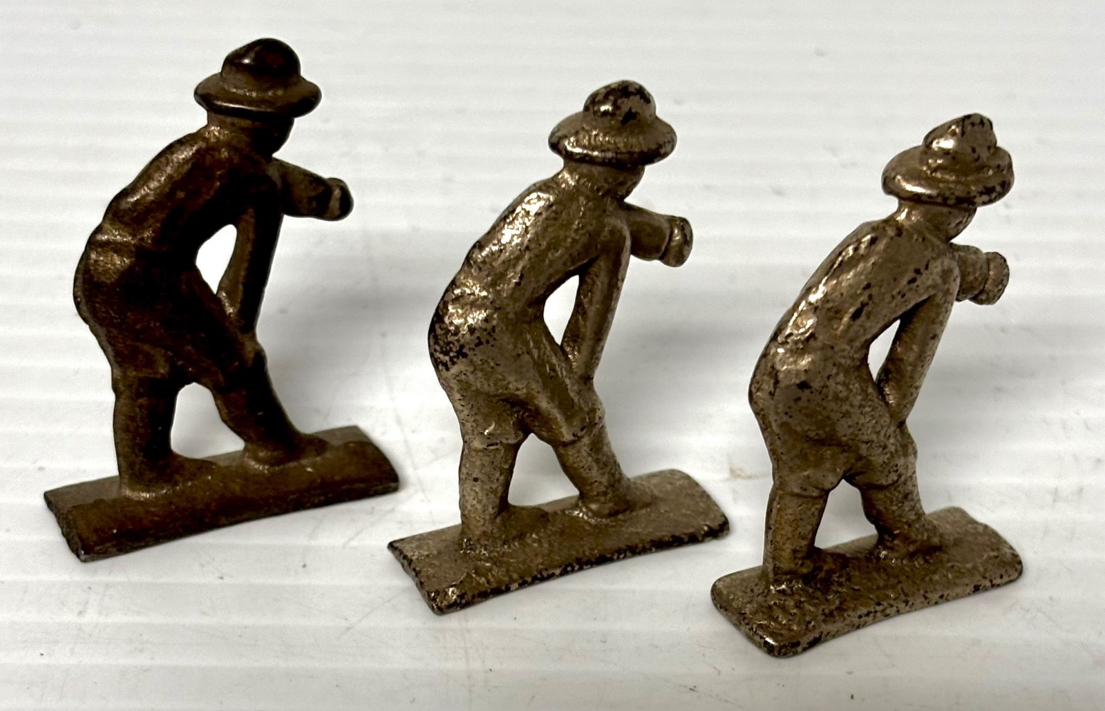 Vintage Grey Iron company, cast iron soldiers, lead, group of 3 | eBay