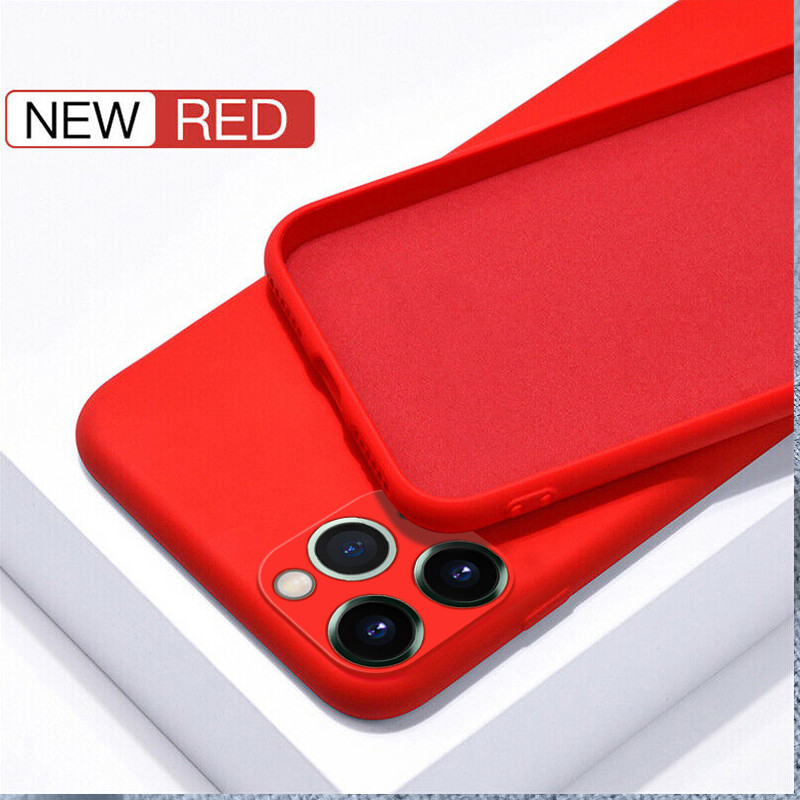 Liquid Silicone Back Case Soft Cover For iPhone 15 14 13 12 Pro Max 11 ...