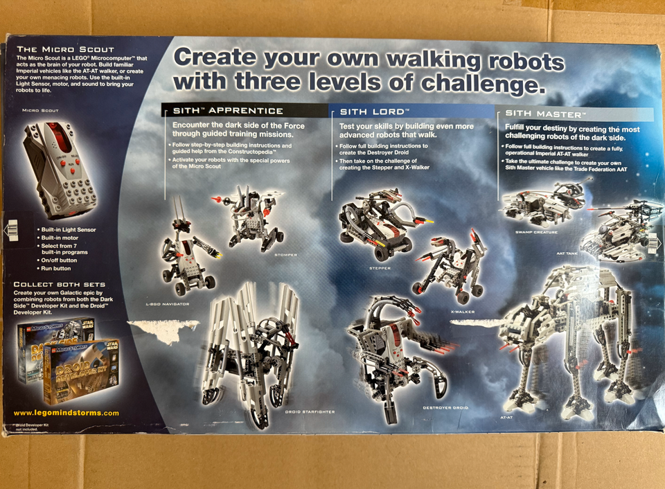 LEGO Mindstorms 9754 Dark Side Developer Kit New in Box | eBay UK