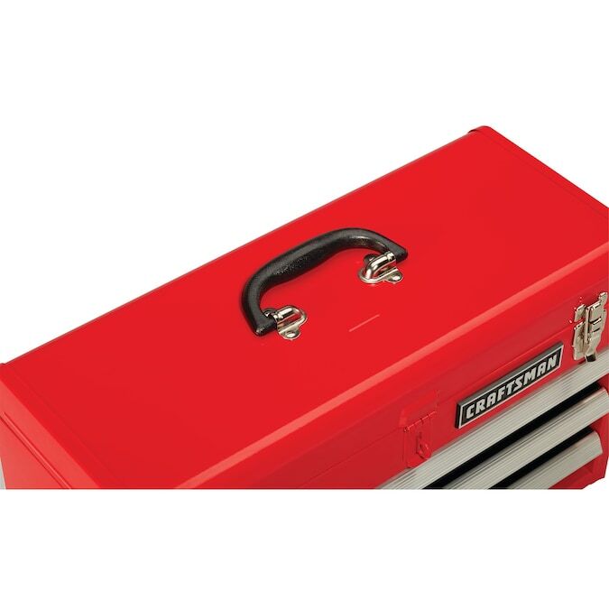 CRAFTSMAN Portable 20.5-In Ball-Bearing 3-Drawer Red Steel Lockable ...
