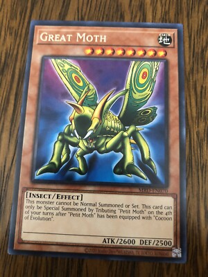 Yu-Gi-Oh! TCG Great Moth MRD-EN070 25th Anniversary Edition NM | eBay