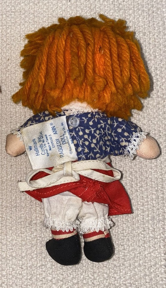 1950's Hallmark Raggedy Ann Doll 6” Yarn Hair Clothes | eBay