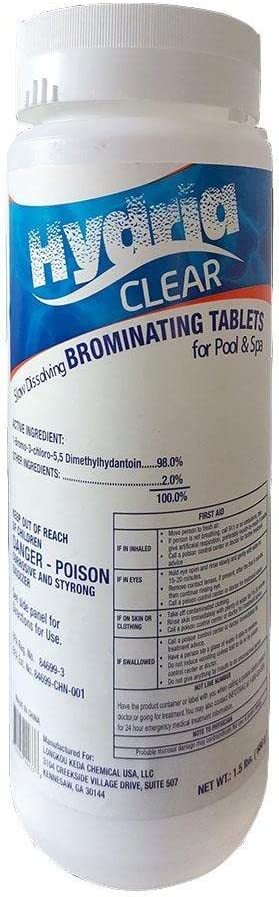 Hydria Clear 1" Swimming Pool & Spa Bromine Sanitizer Tablets - (Choose ...
