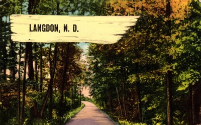 Postcard scenic view, Langdon, North Dakota | eBay