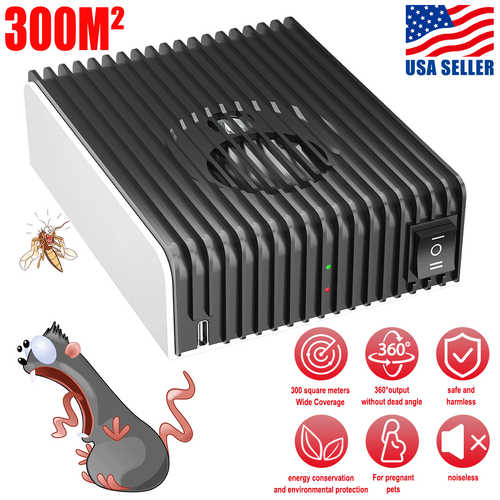 Ultrasonic Rodent Pest Repeller Control Electronic Repellent BUG Mice ...