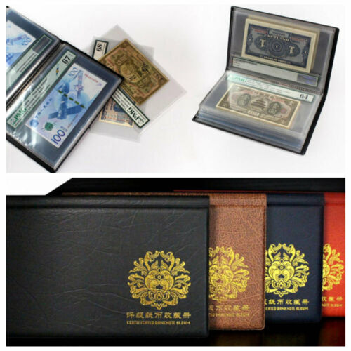 Graded Banknotes Collection Album Certificated Banknote Book Brand New ...