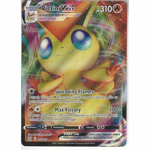 022/163 Victini VMAX | Rare Ultra Full Art | Pokemon Trading Card ...