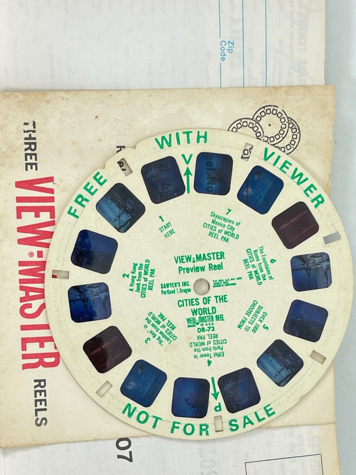 Vintage Sawyers Viewmaster View-Master & 10 Reels Christmas World ...