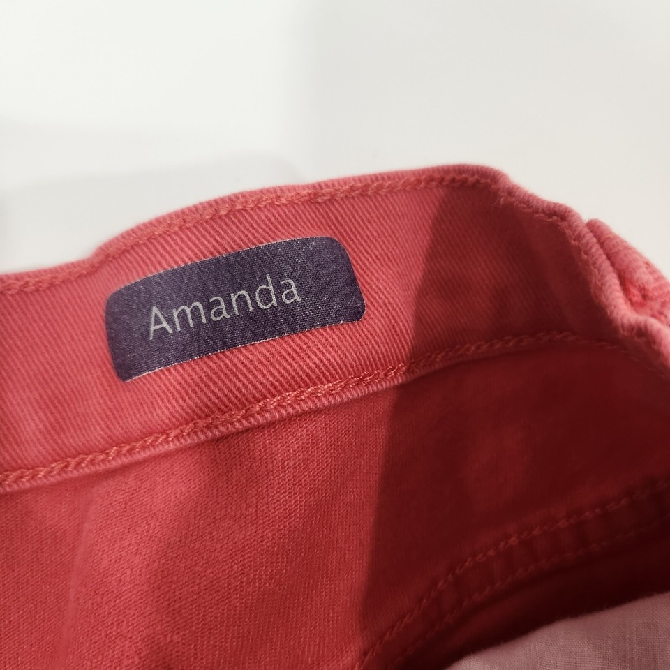 Gloria Vanderbilt Womens Amanda Pants Salmon Pink Pockets Plus 16W ...