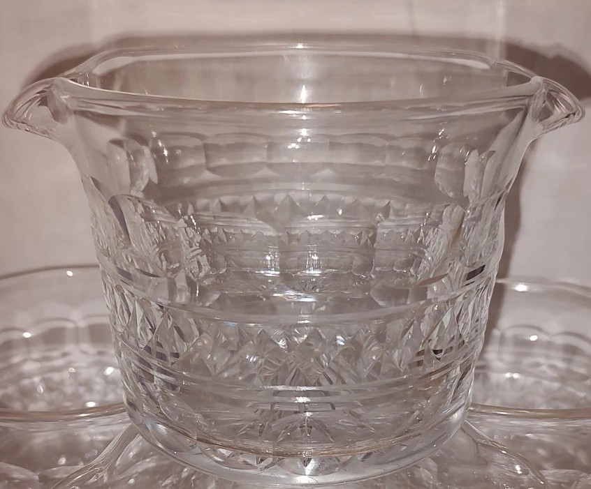 Victorian, Wine Glass Rinser Bowl, Beautiful Cut Glass, DOUBLE LIP ...