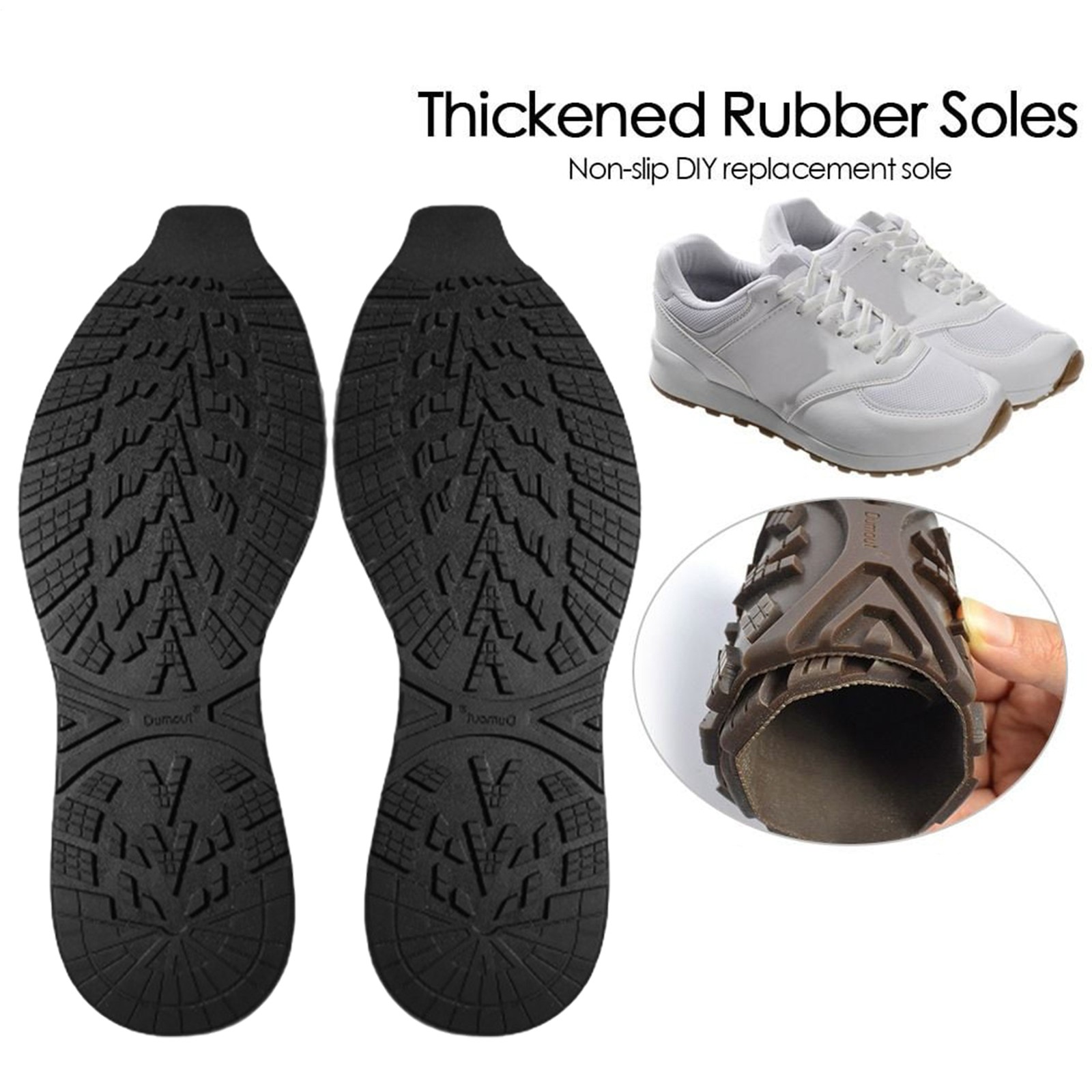 Replacement Rubber Soles Anti-slip Shoe Patch Repair Boot Sport Shoes ...