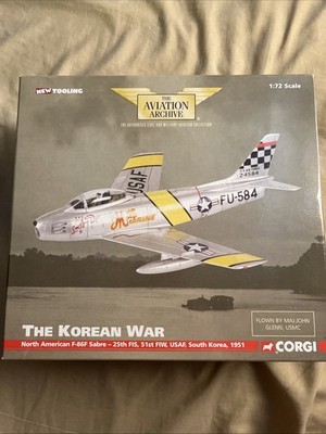Corgi F-86 Sabre USAF "Mig Mad Marine" John Glenn South Korea 1951 ...