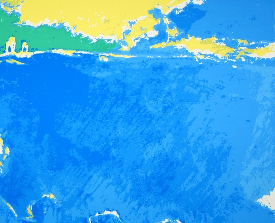 Endo Miman "Landscape with triangular points" print, limited edition ...