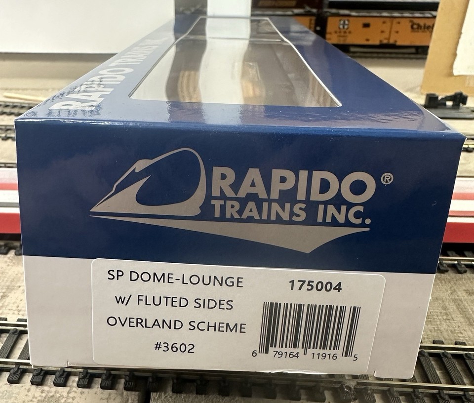 Rapido 175004 SP 3/4 Dome Lounge UP Paint Scheme Fluted Sides #3602 ...