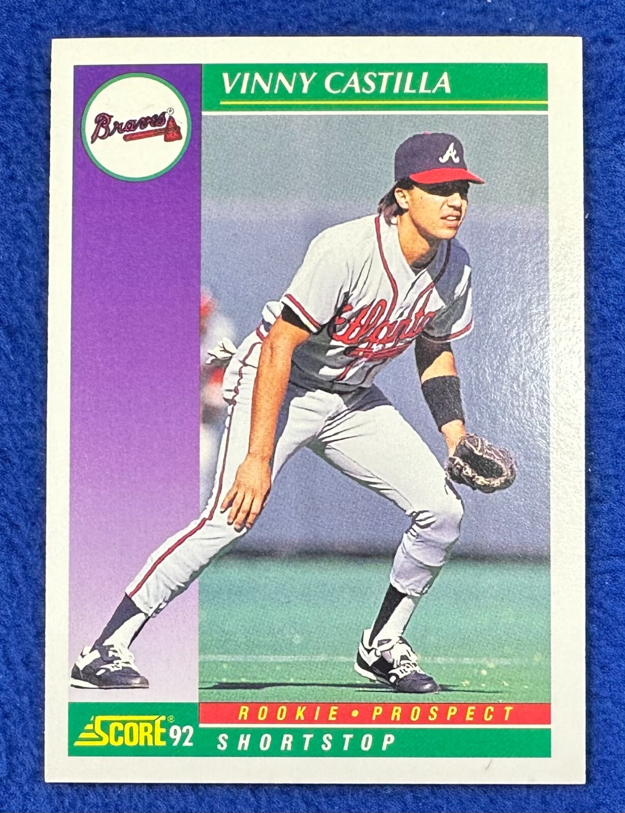 1992 Score Vinny Castilla #860 Baseball Atlanta Braves--3x Silver ...