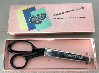 Vintage Wiss Model C-7 Pinking Shears Scissors w/ Original Box | eBay