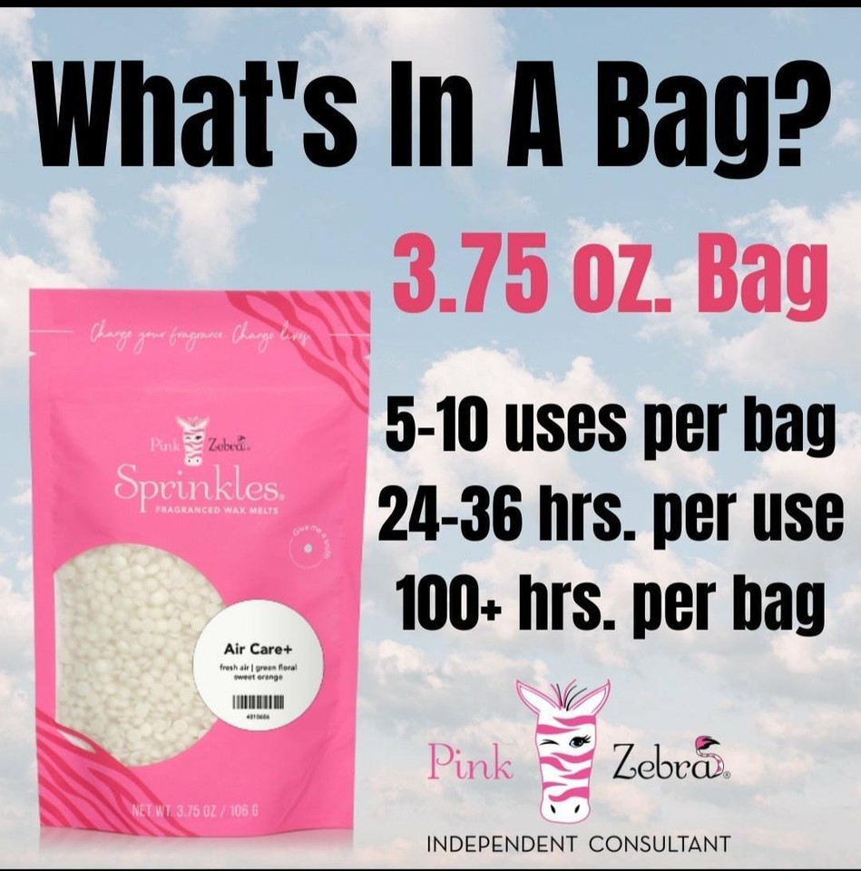 Pink Zebra wax Sprinkles - NEW - Over 120 Factory Sealed 3.75 oz. Bags ...