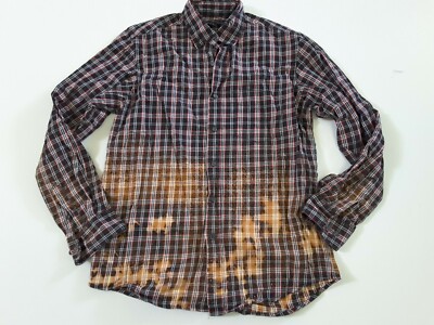 Upcycled Distressed Bleached Hand Dyed Ombre Country Grunge Rockabilly ...