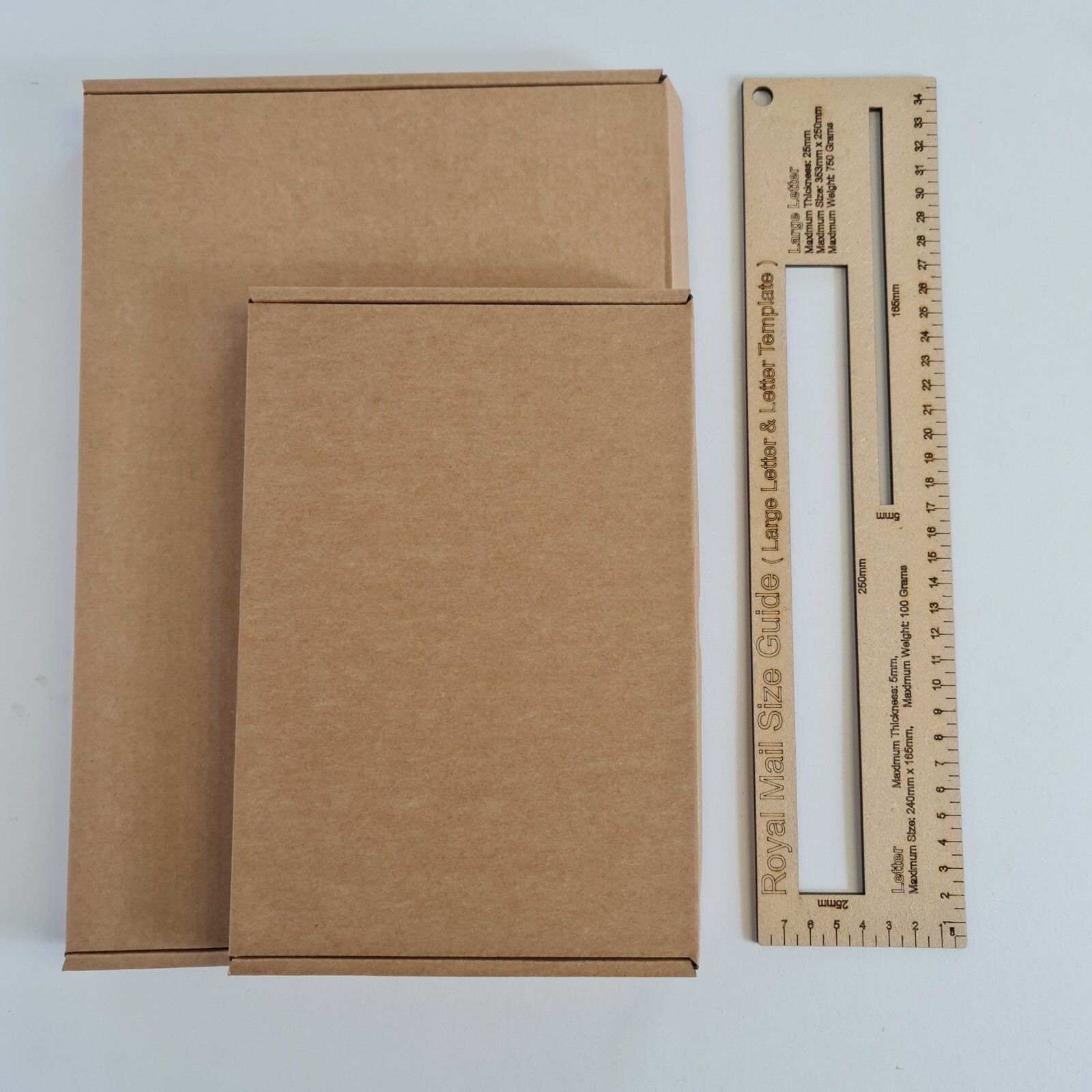 Royal Mail PPI Postage Letter Size Guide Post Office Postal Price Ruler ...