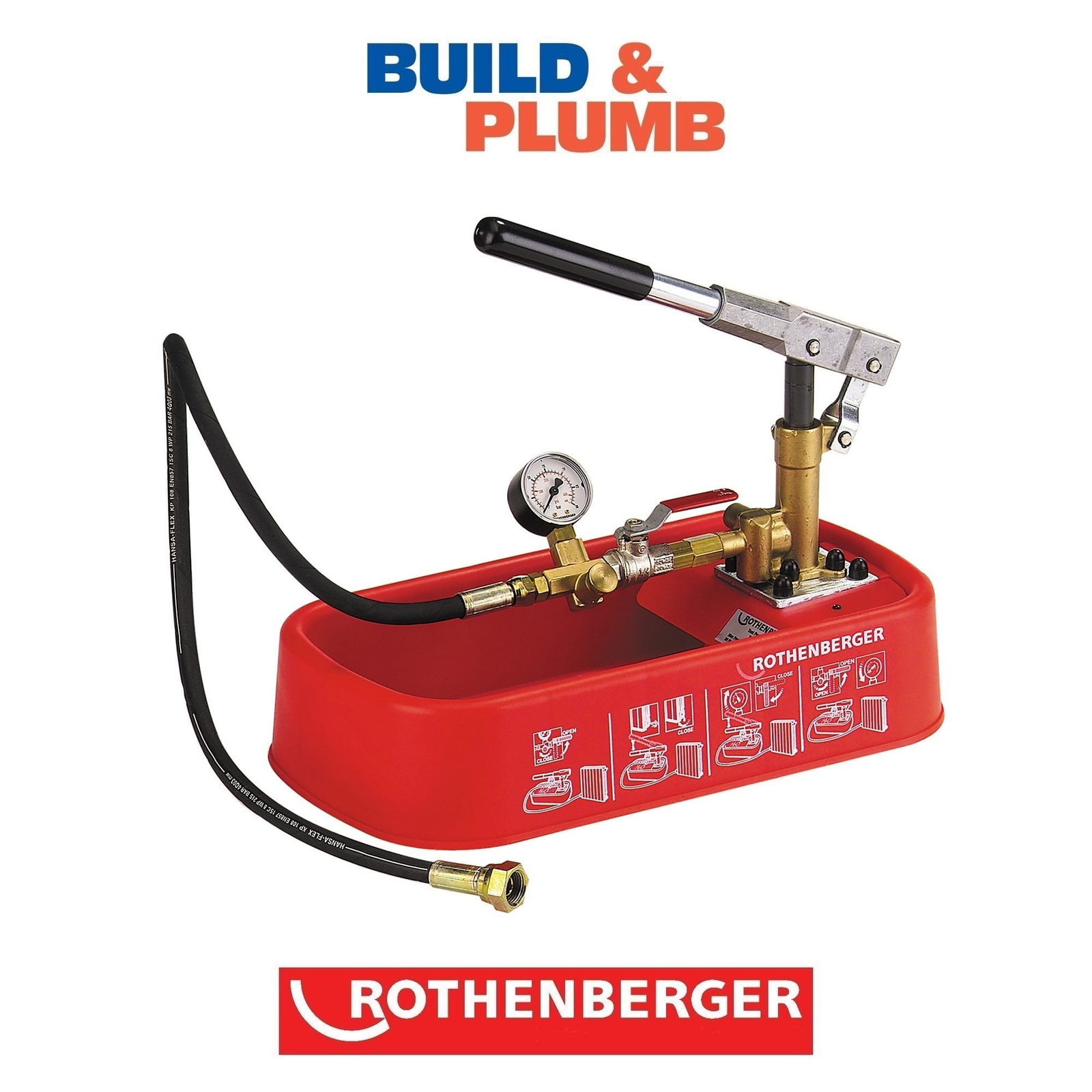 Rothenberger 61130 RP30 Pressure Testing Pump for Domestic Pipework ...