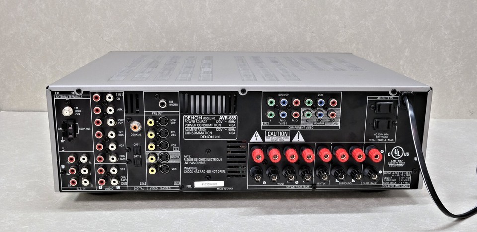 Denon AVR-685 AV Surround Receiver-powers on-parts only | eBay