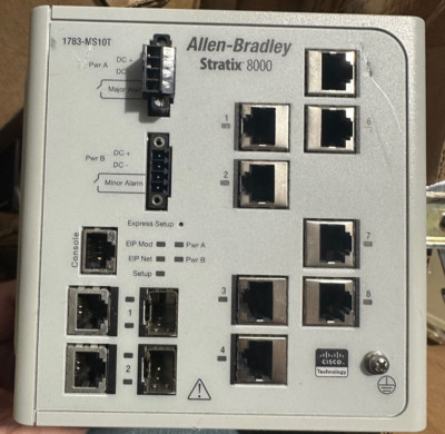 ALLEN BRADLEY 1783-MS10T / A STRATIX 800 ETHERNET MANAGED SWITCH | eBay
