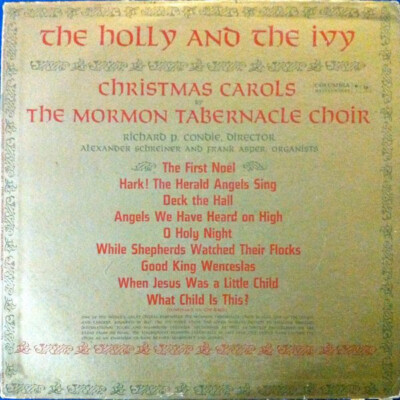 Mormon Tabernacle Choir - The Holly And The Ivy: Christmas Carols By ...