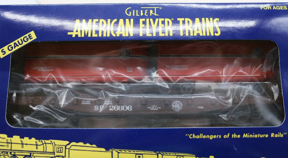 American Flyer 6-48246 TTOS Southern Pacific Flatcar with Trailers 2006 ...