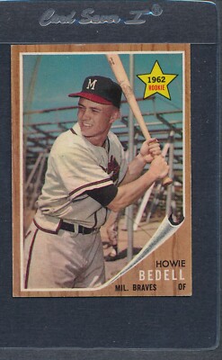 1962 Topps #076 Howie Bedell Braves EX *5092 | eBay